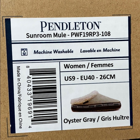 Pendleton | Shoes | Pendleton Sunroom Mule Slippers Oyster Gray | Poshmark